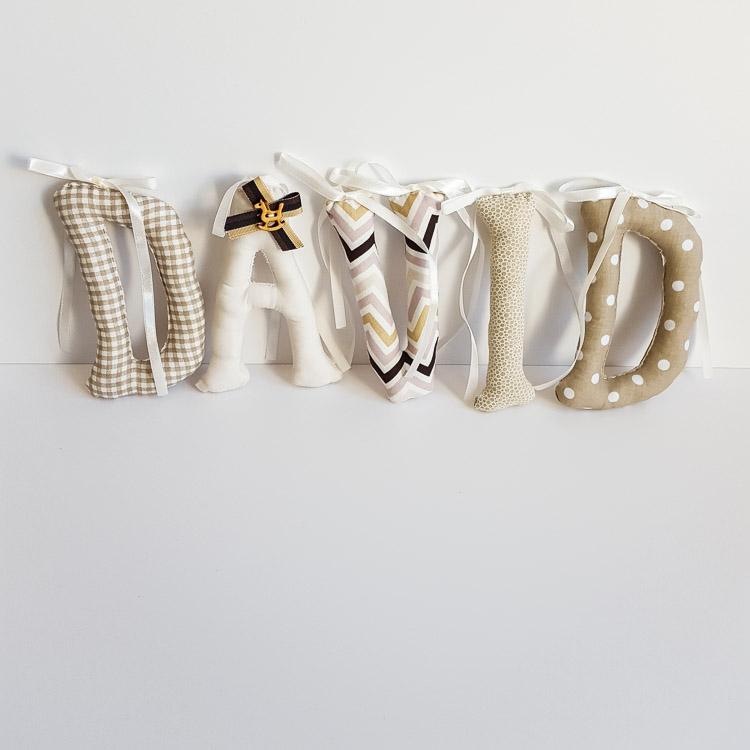 Handmade baby name - DAVID